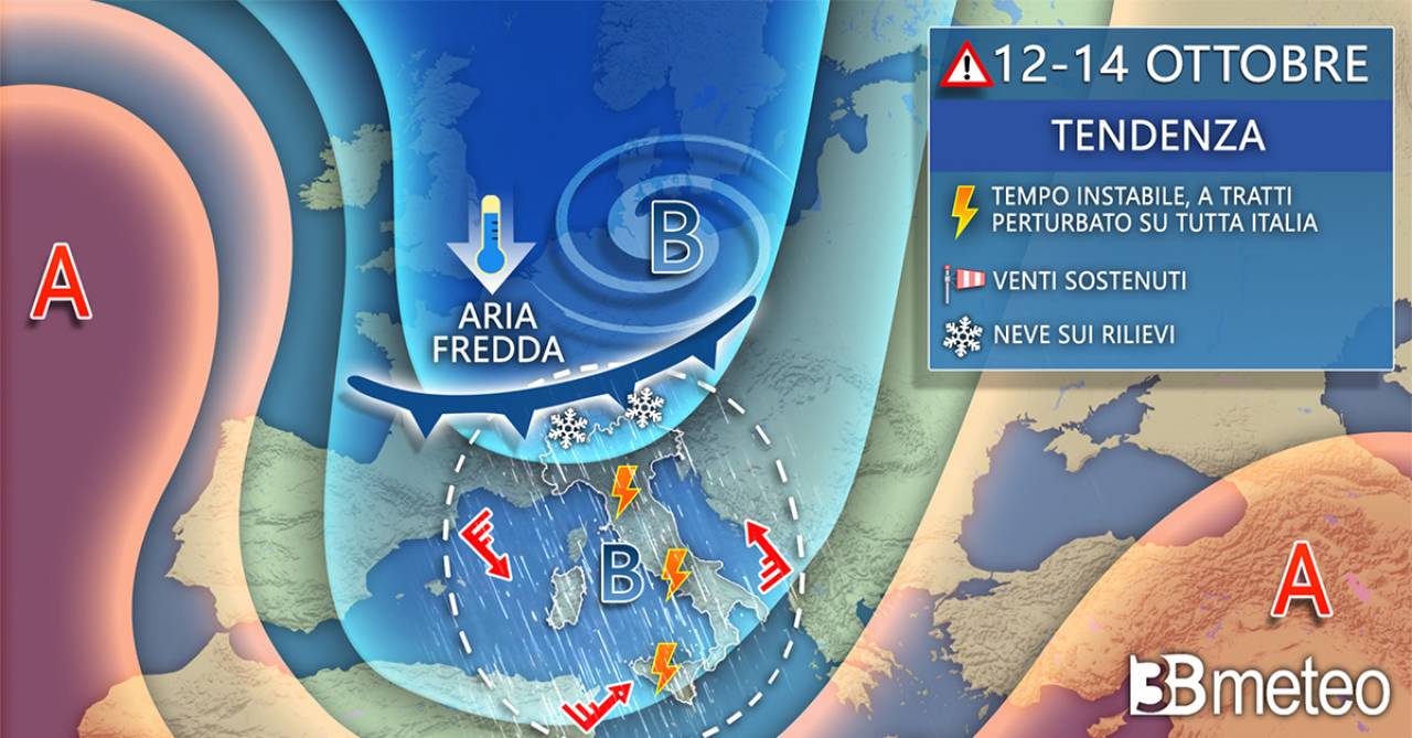 METEO: NUOVA PERTURBAZIONE IN ARRIVO NEL WEEKEND - imgpress