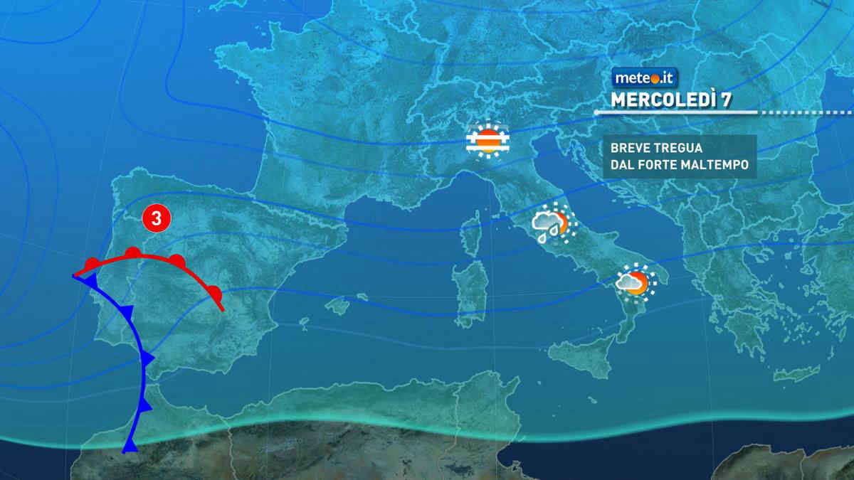 Meteo: 5 dicembre con pioggia in molte regioni e neve sulle Alpi - imgpress